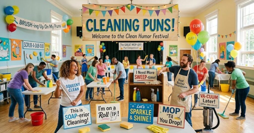 326+ Cleaning Puns That Will Sweep Away Your Boredom Today