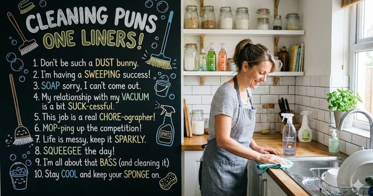 326+ Cleaning Puns That Will Sweep Away Your Boredom Today